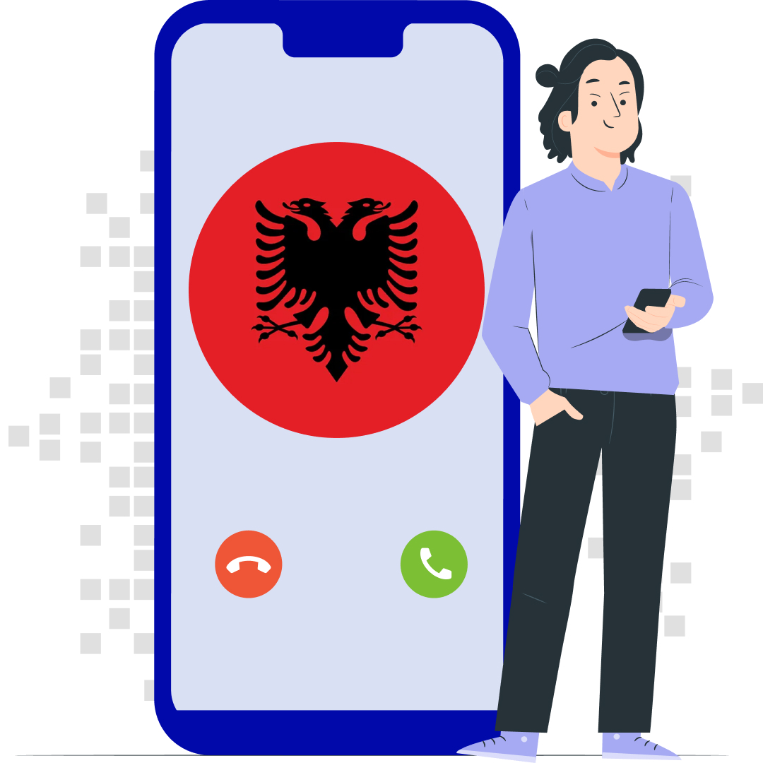 Kaufen Sie eine virtuelle Albanien-Nummer +355 – DID Virtual Numbers