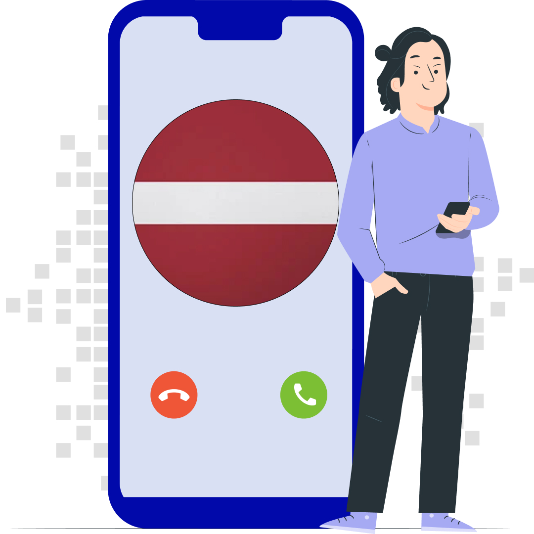 Buy virtual number of Latvia with code +371