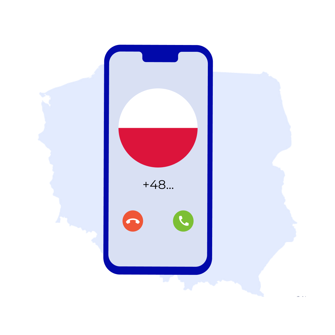 Koop een virtueel nummer voor Polen +48 - DID virtuele nummers
