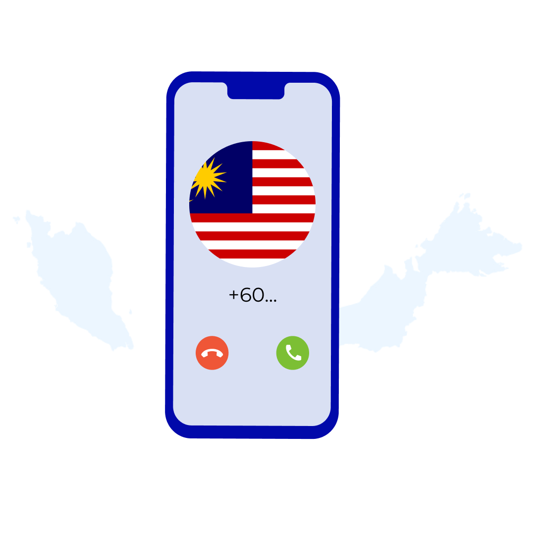 Buy Malaysia virtual number with code +60 - DIDVN