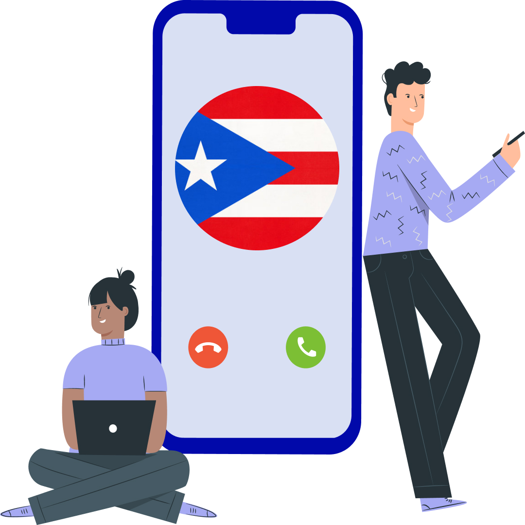 Buy a virtual number Puerto Rico with code +1787 from DIDVN